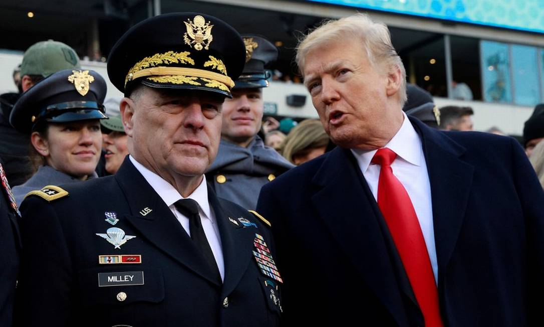 'Se eu fosse dar um golpe, não seria com Milley', diz Trump sobre temor ...