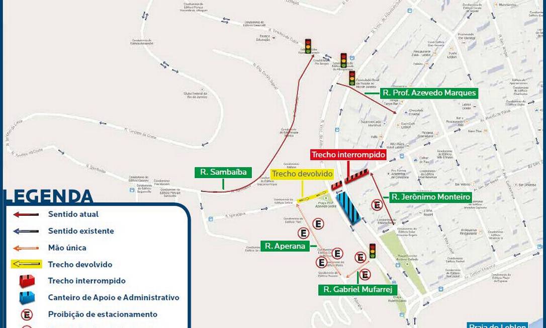 Após obras da Linha 4 do Metrô, parte do tráfego do Alto Leblon será ...